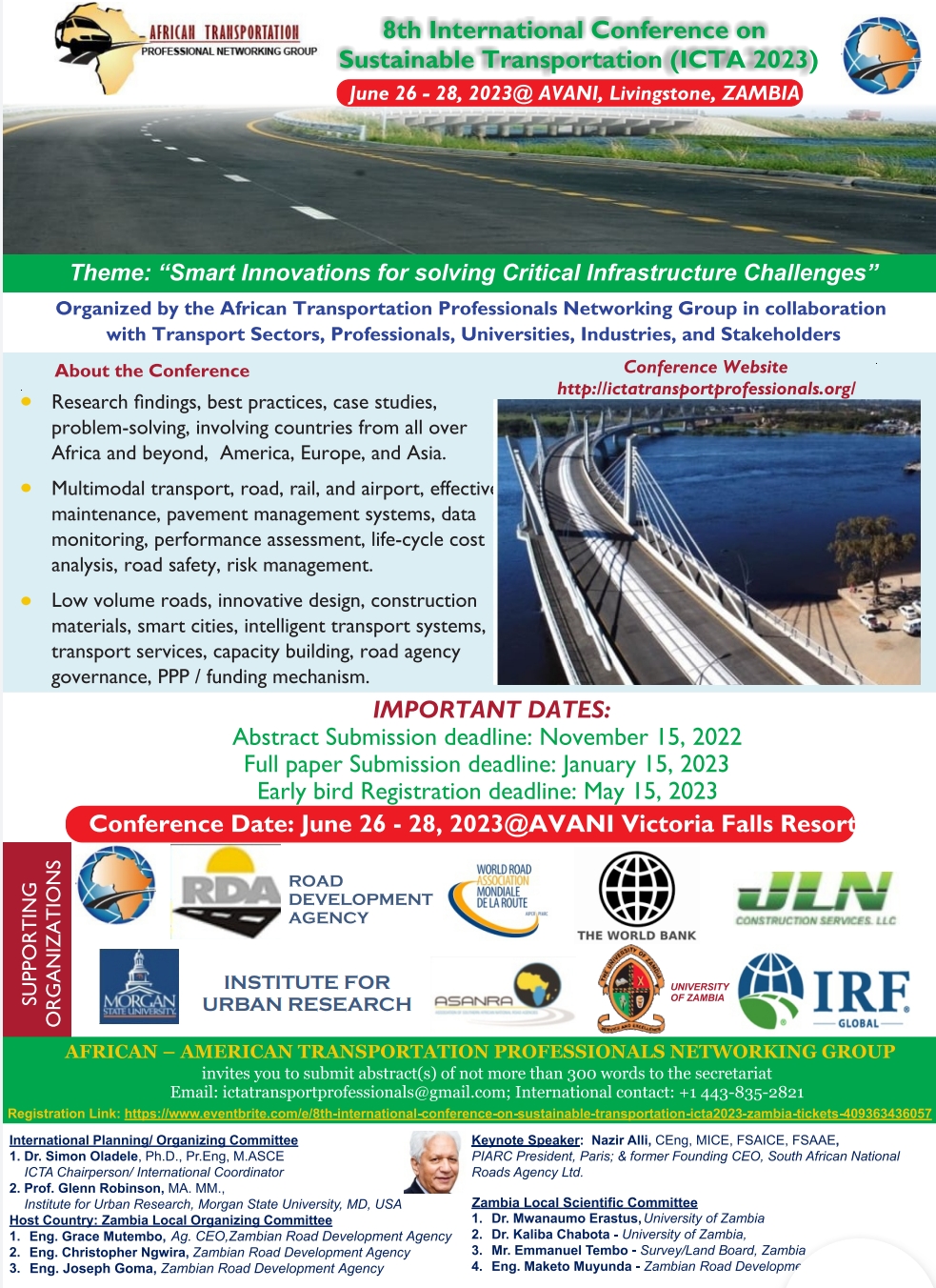 8th International Conferenc on Sustainable Transport (ICTA 2023) – Avalon Consulting Services